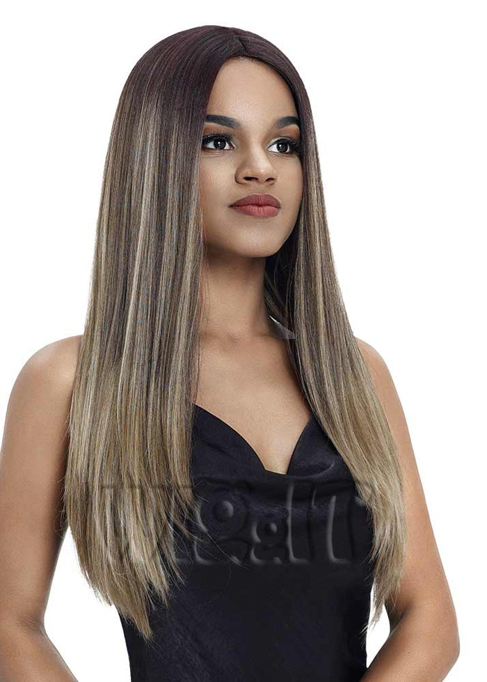 Demi Sleek Spotlight Premium Human Synthetic Blend Lace Front Wig – WIGgIT